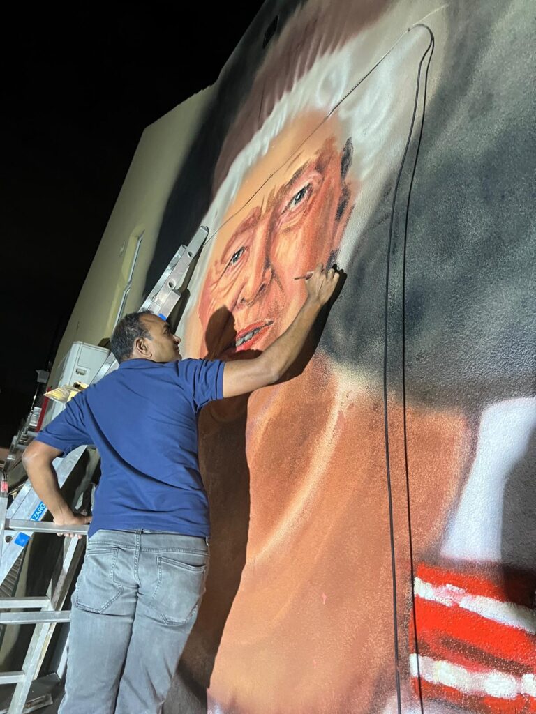 Mural of Queen Elizabeth II - Sandhata